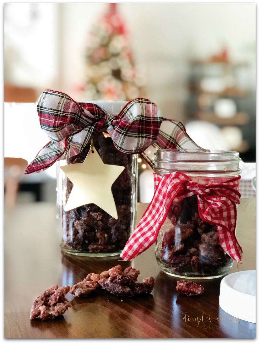 Cinnamon Glazed Pecans Recipe - dimplesonmywhat