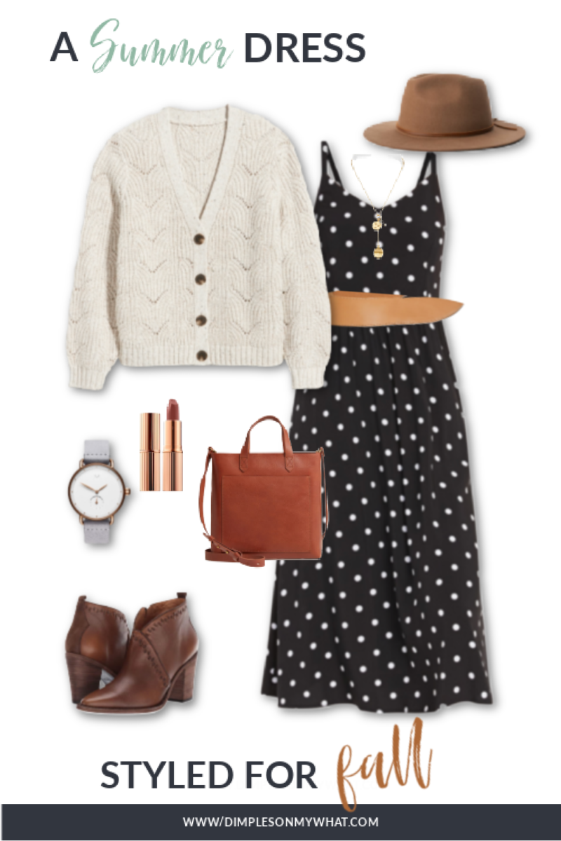 How to Style Summer Dresses into Fall - dimplesonmywhat