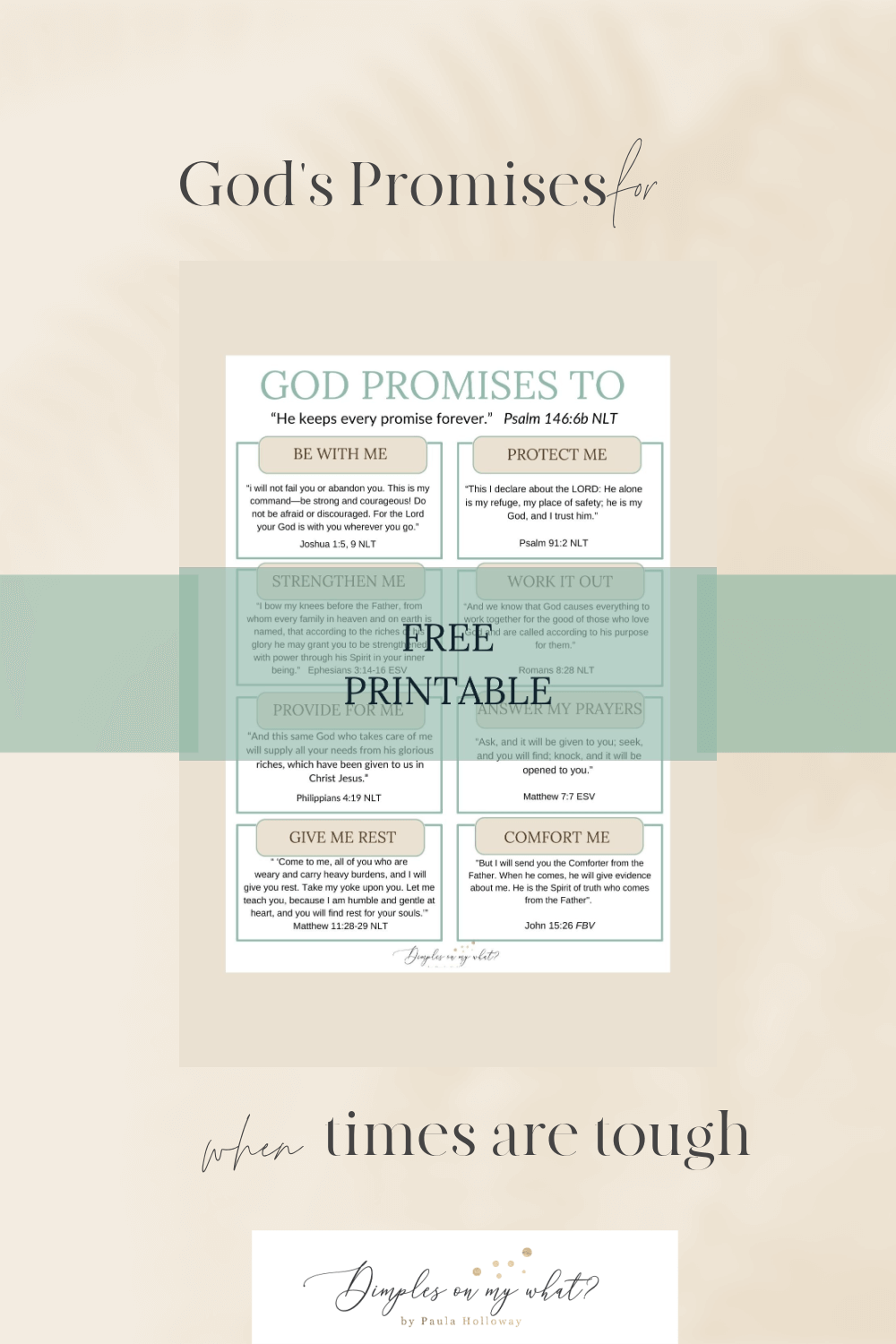 EIGHT OF THE BEST GOD'S PROMISES FOR DIFFICULT SEASONS - dimplesonmywhat